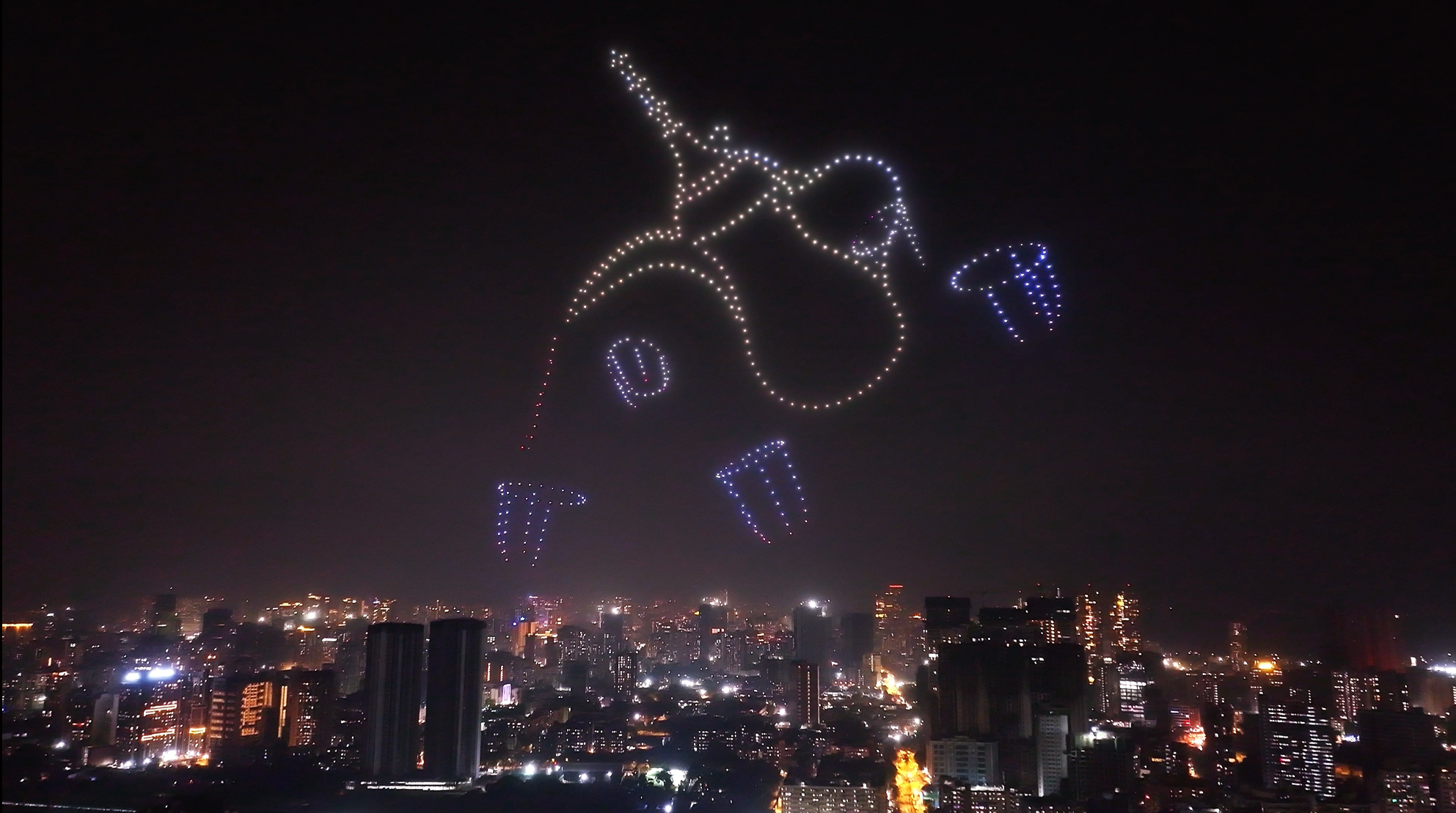 Studiotrika | Drone Light Show | 3D Projection Mapping